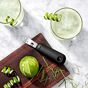 OXO Good Grips Citrus Zester With Channel Knife,Black