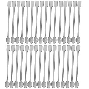 Coffee Spoon 500 PCS Disposable Tiny Coffee Tea Spoon White Plastic Stir Cocktail Sticks Mini Tea Stirrer