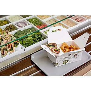 Georgia-Pacific Dixie 5 Lb Barn Style Carryout Carton by GP PRO (Georgia-Pacific), Pathways, 965PATH, 8.5" Width x 5.5" Length, (Case of 250 Cartons)