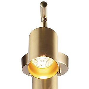 Globe Electric Pratt 4-Light Track Lighting, Matte Brass, Gold