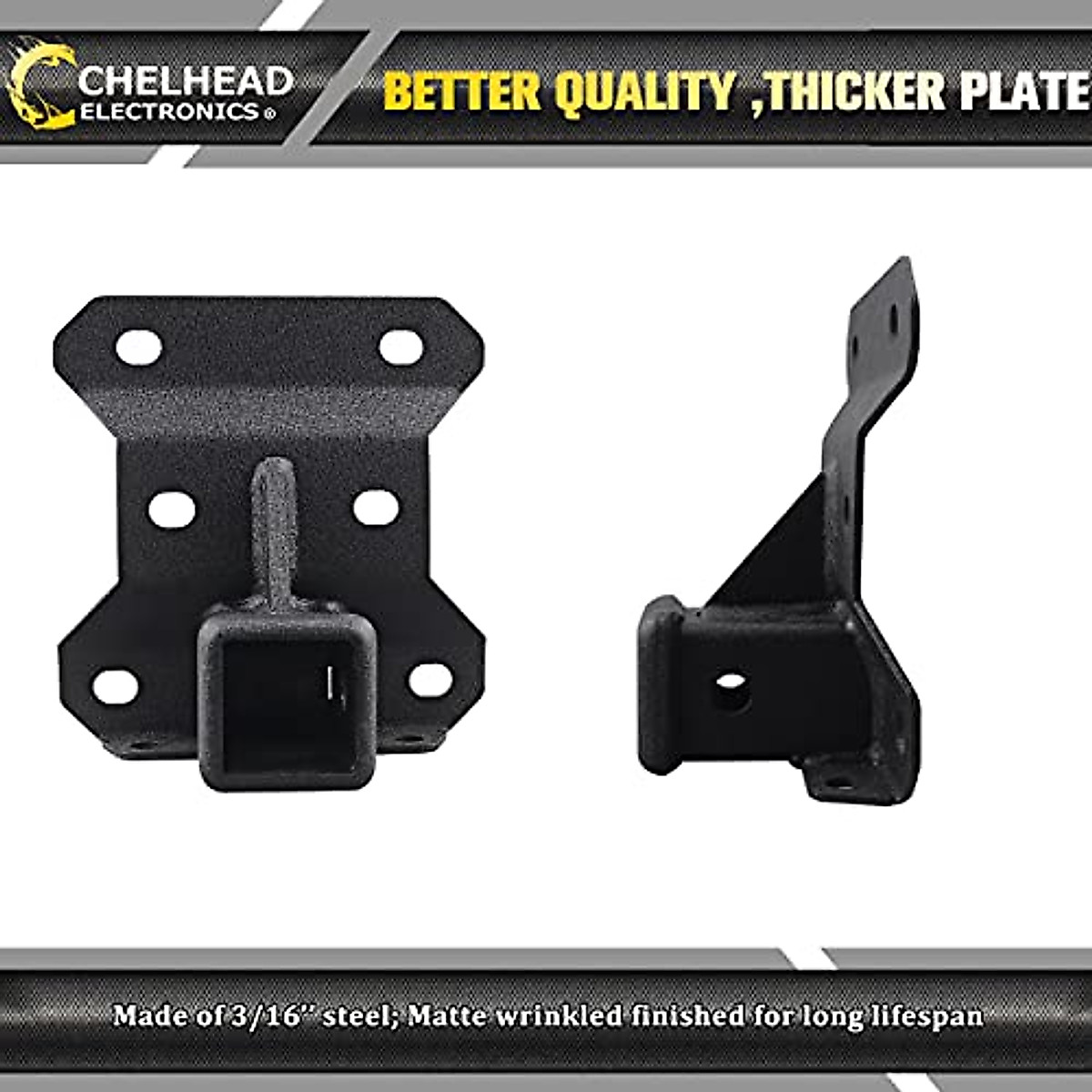 Chelhead Maverick X3 Hitch, 2" Heavy-Duty UTV Rear Hitch Receiver Hitch Plate Fits Standard 2 inch Attachments Compatible with 2017-2023 Can Am Maverick X3 Accessories Hitch
