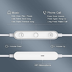 3.5mm Earbuds Wired Earphones In Ear Headphones w Microphone Compatible with Samsung Galaxy A13 A12 A03s A02s A52 A11 A10e S10 S9, Moto G Power G Stylus G Pure, Blu G91 F91 TCL A3 10 SE Nokia (Black)