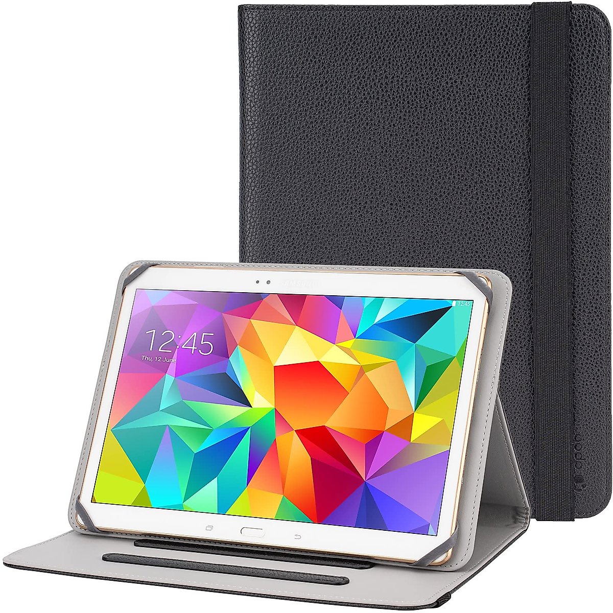 DPOB Universal Case for 9-11 inch Tablet, Stand Folio Universal Tablet Case Protective Cover for 9" 10.1" Touchscreen Tablet, with Adjustable Fixing Band and Multiple Viewing Angles