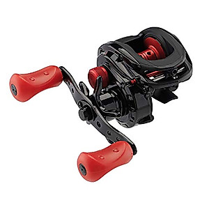Abu Garcia Max X Low Profile Baitcast Reel, Size LP (1539733), 4 Stainless Steel Ball Bearings + 1 Roller Bearing, Synthetic Star Drag, Max of 15lb | 6.8kg