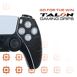 TALON Gaming Grips: GamLokR Collection – Rubber Controller Grip fCompatible with Playstation 5 Controllers (Controller Not Included) – Non-Slip PS5 Gamer Grip for Sweaty Hands – Adhesive Grip Skin