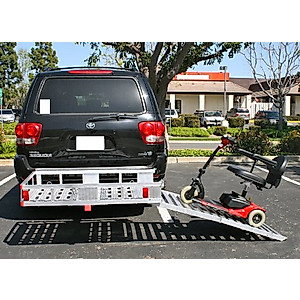 MAXXHAUL 70275 Aluminum Cargo Carrier | With 60" Folding Ramp | 53.5" x 29"