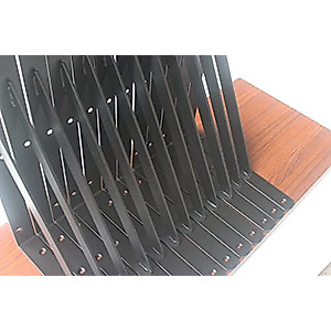 12 Pack L12" x H 8" Black Heavy Duty Shelf Brackets with Screws Metal Shelf Brackets Shelf Support Angle Brackets for Shelves L Brackets Heavy Duty Floating Shelf Brackets