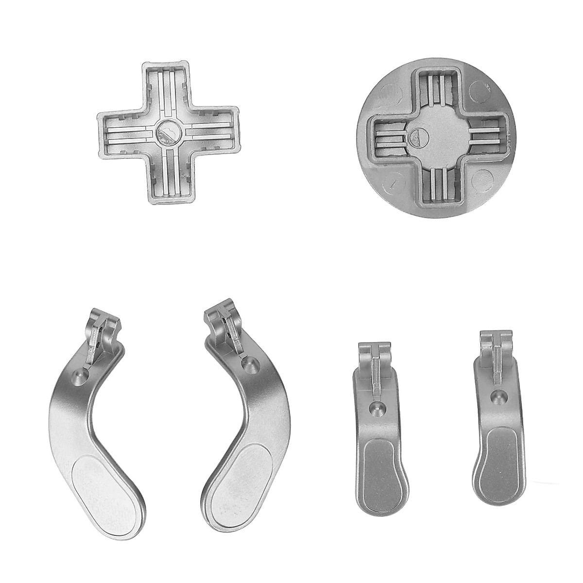 LAJS Trigger Paddles and 2 D Pads, Game Controller Cross Pads Replacement for Elite Series 2