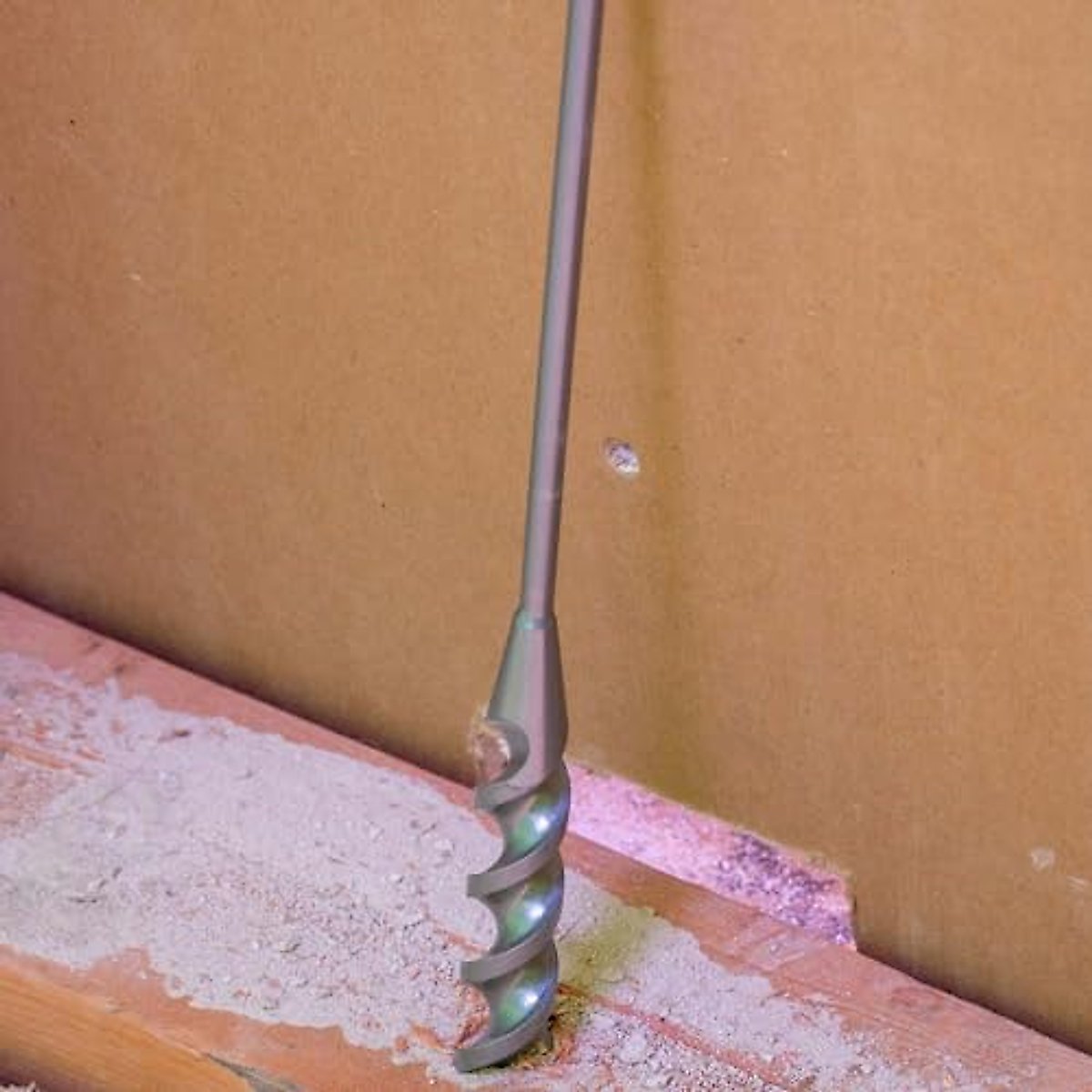Klein Tools 53751 Flex Bit Auger with Screw Point, 3/4-Inch x 72-Inch Long Flexible Drill Bit / Fish Bit for Pulling Wire Behind Walls