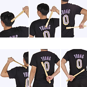 Slick- Bamboo Back Scratcher, 16.5”, 2 pcs, Back Scratcher for Men and Women, Wooden Back Scratcher Long Handle, Back Scratcher Bamboo, Wood Back Scratcher