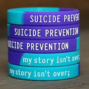 SayitBands Two Hundred (200) Suicide Prevention Wristband Bracelets (200)