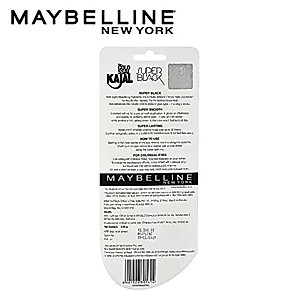 Maybelline New York New The Colossal Kajal - Super Black (2X Blacker) Waterproof 16Hours Intense Pencil