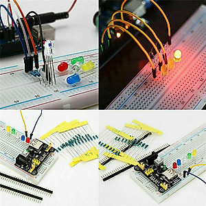 Molence DIY Electronics Components Kit Assortment 1200PCS, Diode, Triode, Metal Film Resistance, Aluminum Electrolytic Capacitor, Ceramic Chip Capacitor for Arduino UNO MEGA2560 Raspberry Pi MCU
