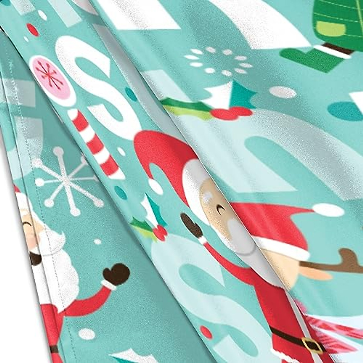 Santa Claus Bear Satin Pillow Cases Silk Satin Pillowcase for Hair and Skin Standard Set of 2 Super Soft Silk Pillowcase with Envelope Closure (20x26 in)