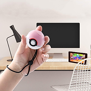 Silicone Grip Case for Poke Ball Plus Controller, Accessories Rubber Skin Protective Cover Case Compatible with Nintendo Switch Pokemon Lets Go Pikachu Lets Go Eevee Poke Ball Plus - Clear