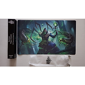 Fantasy North - Venomskull - Summon: Plague Crawlers - TCG Trading Card Game Playmat and Mouse Pad - 24 x 14 inches - Perfect for Magic MTG Commander Pokemon Yugioh and Other Card Games