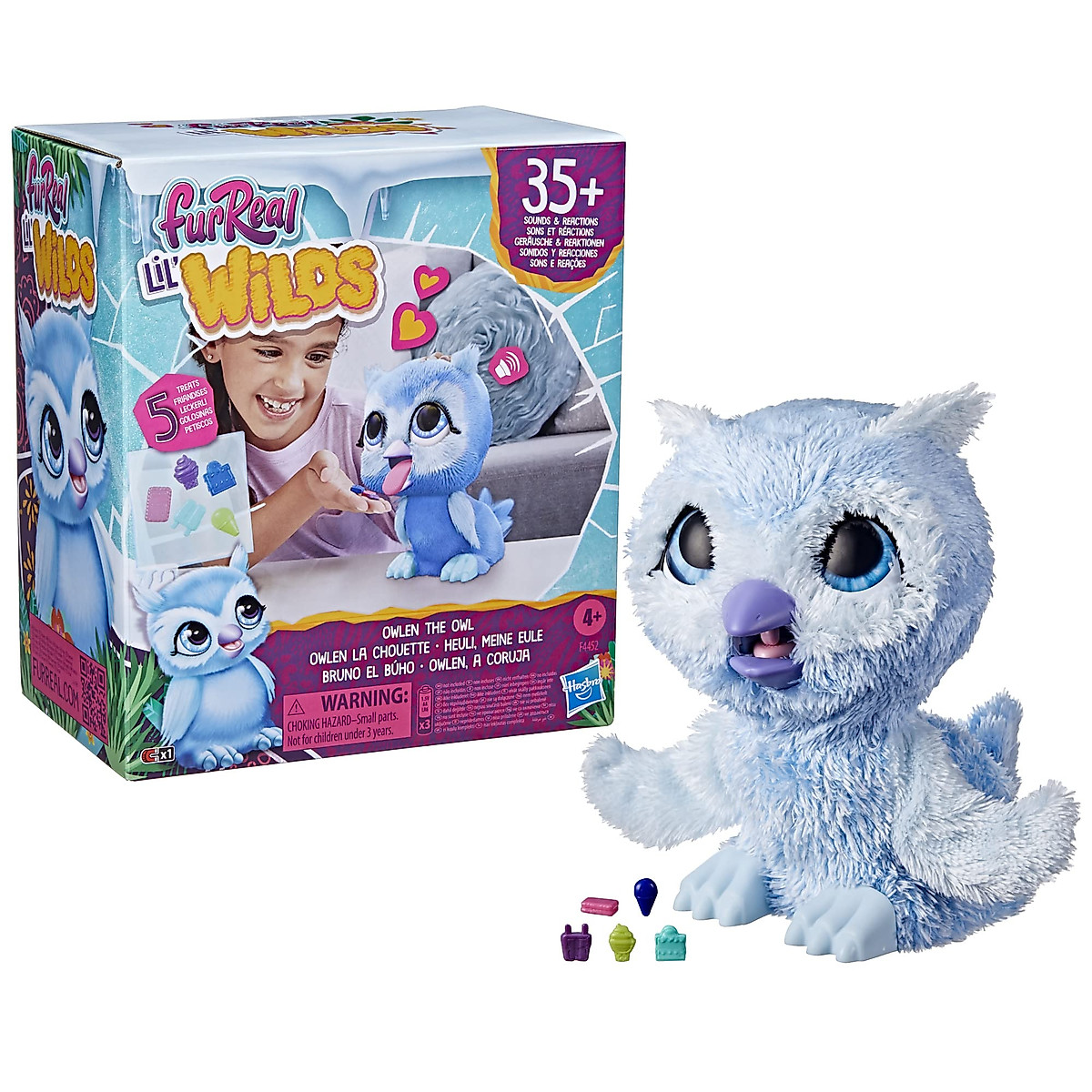 furReal Lil’ Wilds Owlen The Owl Toy, Electronic Pets, with 35+ Sounds and Reactions, Interactive Toys for 4 Year Old Girls and Boys and Up