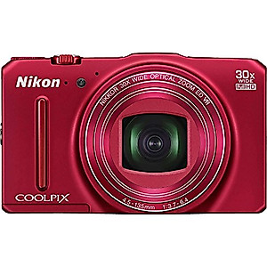 Nikon COOLPIX S9700 Compact Digital Camera - Red (16.0 MP, 30x Zoom) 3.0 inch