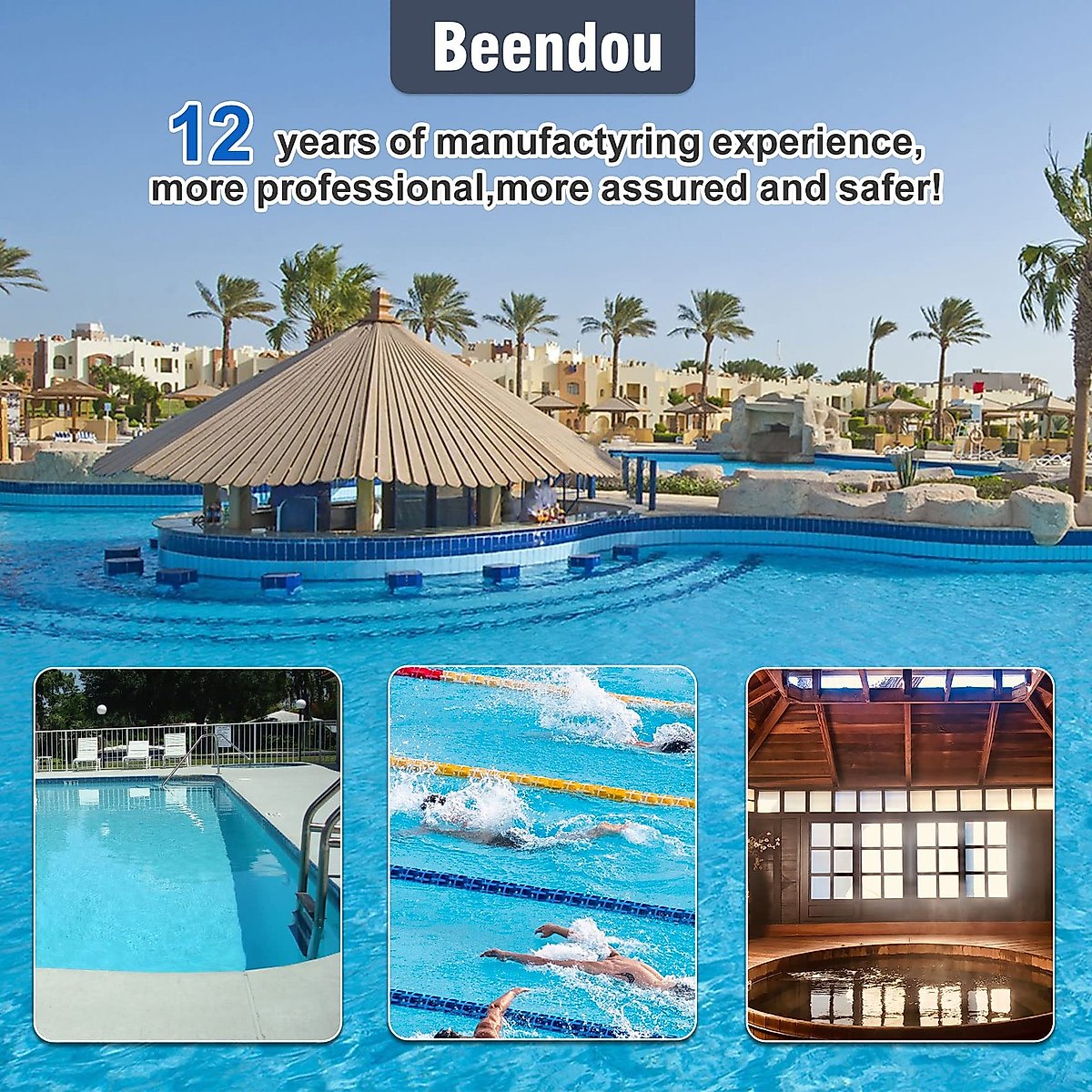 Beendou 6541-397 Pool Spa Filter Cartridge,Compatible with Sundance Spa Filter 880 Series, Outer Filter # 6473-165 with Inner Filter # 6473-164,80 sq,880 Spa Filter,Sundance 880 Spa Filter
