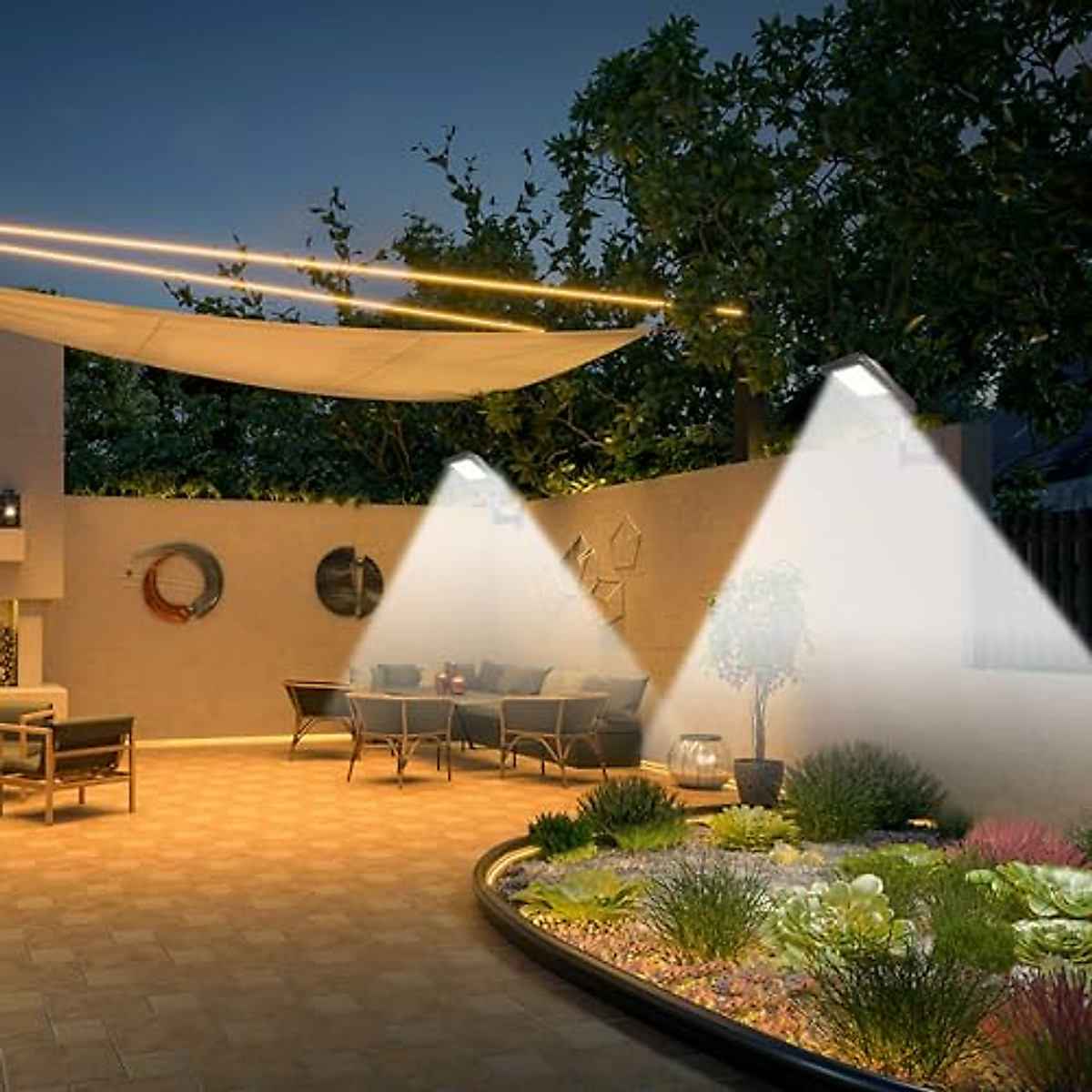 G GJIA led Parking lot Light with Wall Mount Bracket