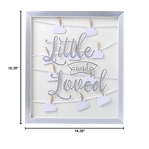 Kate & Milo Little And Loved Signature Frame, Unique Baby Shower Guestbook, Advice And Well Wishes Frame, Modern Nursery Decor