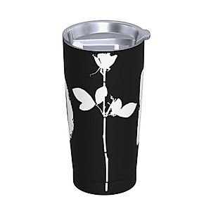 KMATELONE Depeche Music Mode Cup Stainless Steel Vacuum Insulated Travel Mug With Lid and Straw Cups Thermal Coffee 20 Oz