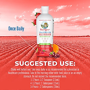 Multivitamin Multimineral for Women Men & Kids by MaryRuth's | No Added Sugar | Vegan Liquid Vitamins for Adults & Kids | Mens, Womens Multivitamin | Energy & Beauty Booster | 32oz (Package May Vary)