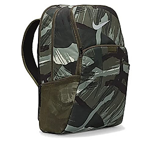 Nike Brasilia X-Large Backpack-9.5 (Medium Olive/Black/Particle Grey, Misc)