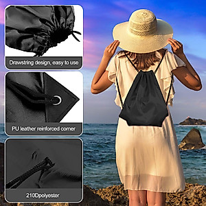 KUUQA 25Pcs Drawstring Backpack Bags String Backpack Sport Bag Sack Cinch Tote Gym Backpack Bulk for Gym Sport Traveling,Black