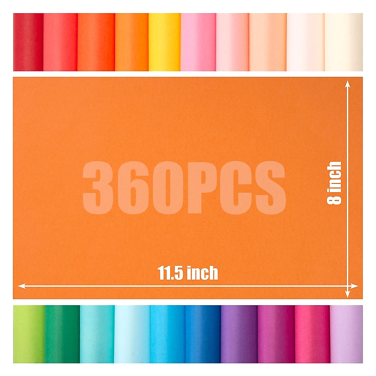TOXOY 360 Sheets Tissue Paper for Gift Bags Bulk,11.5 x 8 Inch Gift Wrapping Paper for Arts Crafts Wedding Birthday Party Festival Decorations
