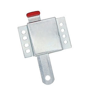 2 Pieces Heavy Duty Inside Deadlock, Galvanized Steel Garage Door Slide Lock for Most Garage Doors, Locking Sliding Latch for Manual Open