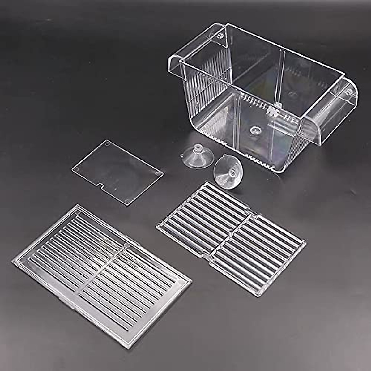 TechnologyMatter Fish Breeder Box Aquarium Divider Tank Fish Shrimp Guppy Clownfish Breeding Hatchery (Small)