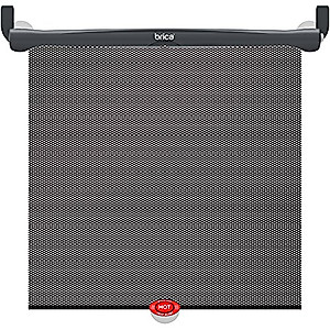 Munchkin® Brica® Sun Safety™ Car Window Roller Shade with White Hot® Heat Alert, 2 Pack, Black