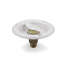 THETFORD RV Camper City Water Inlet Fill Dish with Brass Check Valve Polar White PN 94218