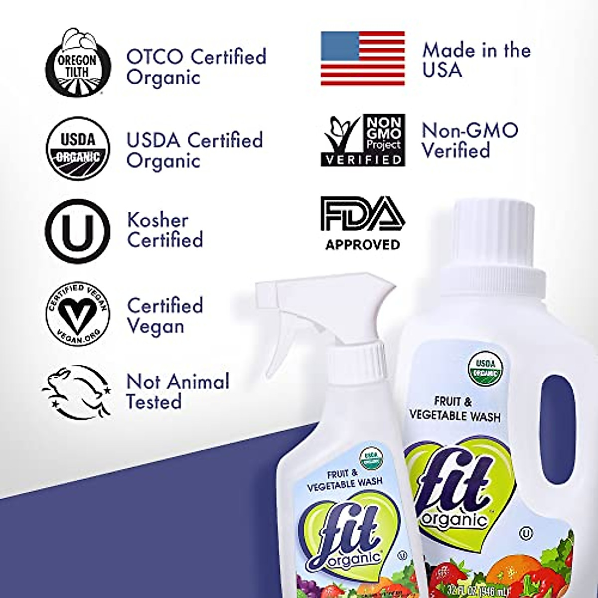 Fit Organic Produce Wash Soaker Org