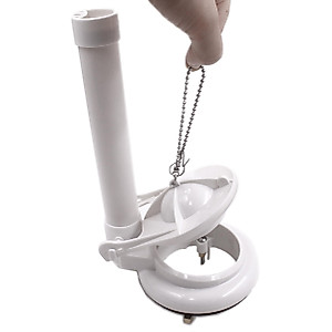 3-Inch One Piece Toilet Flush Valve, Universal Toilet Replacement Parts Toilet Repair Kit for Toilets with Flapper and Chain, Easy to Install