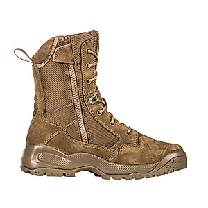 5.11 Men's ATAC 2.0 8" Tactical Side Zip Military Boot, Style 12393, Dark Coyote, 13 W US