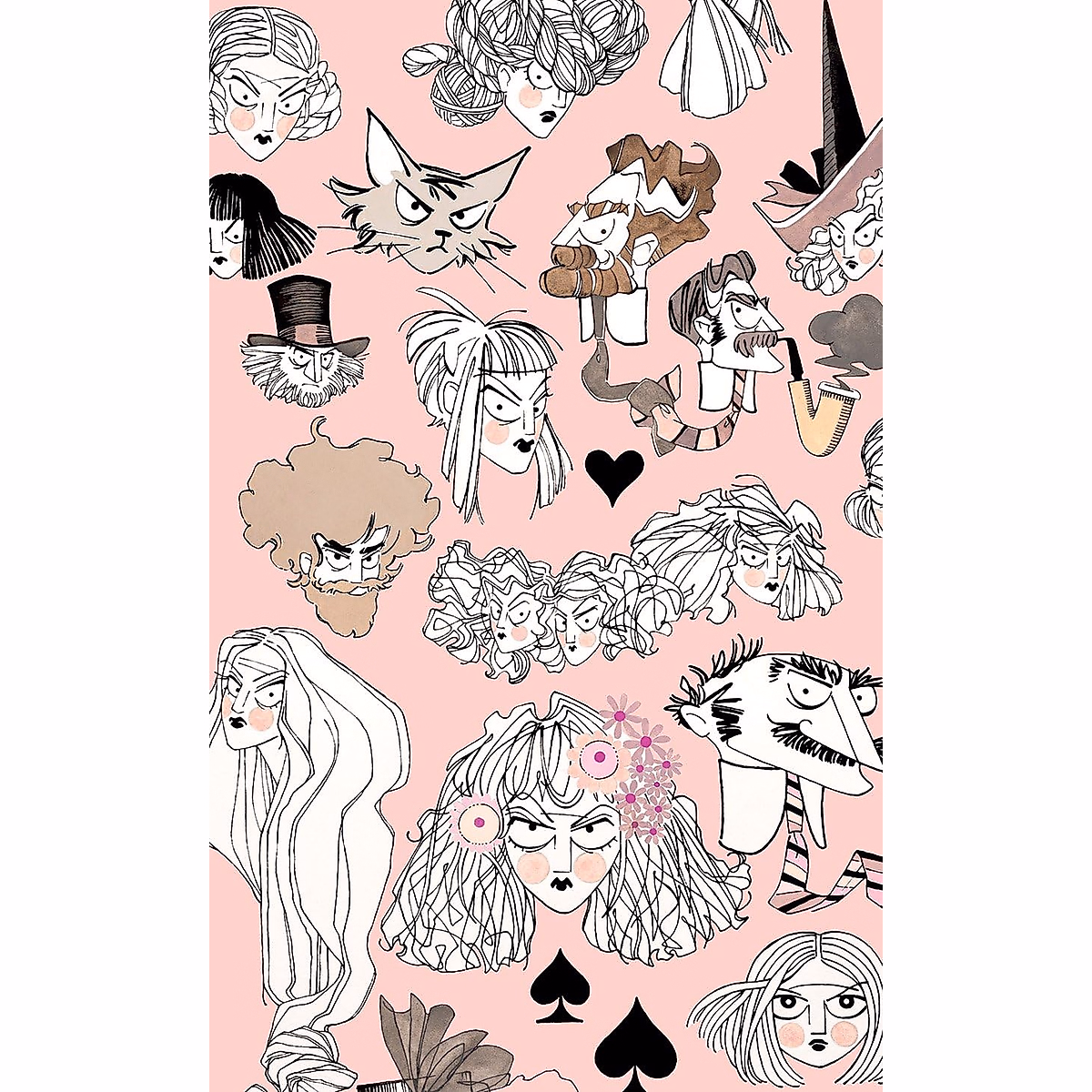 Alexander Henry The Ghastlies - 9067 B Blush Hairdos and Don'ts Fabric