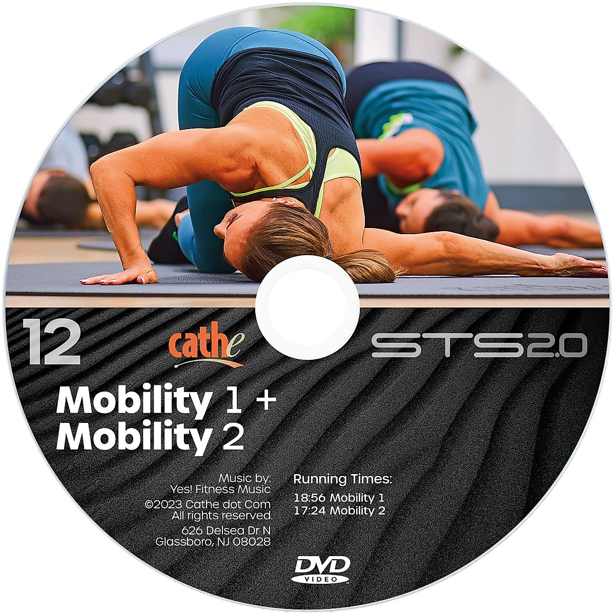Cathe STS 2.0 Mobility 1 + Mobility 2 Recovery DVD For Women and Men - Two Workouts On One DVD - Use These Workouts To Improve Joint Mobility, Flexibility, Range Of Motion,Strength, Balance,Posture, and Functional Movement