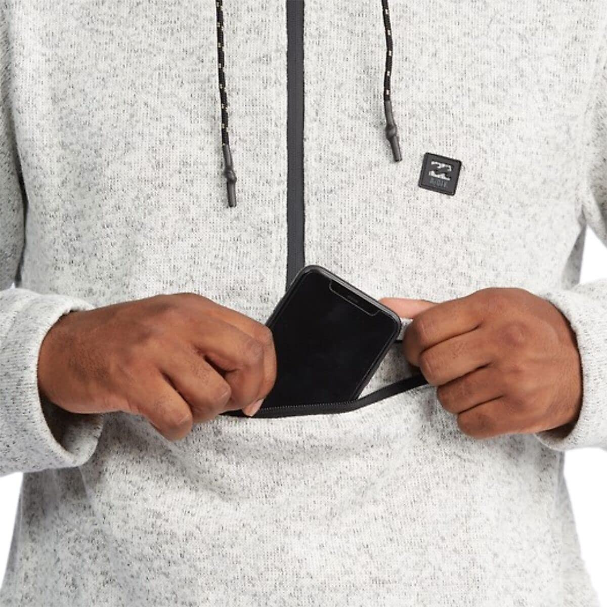 Billabong mens Boundary Pullover Shirt, Grey Heather, Small US