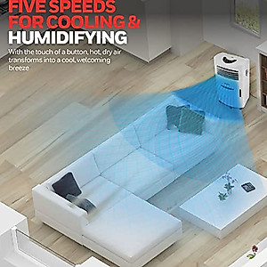 Honeywell 722 CFM* Indoor Portable Evaporative Cooler with Remote Control