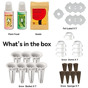 Seeds with Pod Kit Assorted Fruit & Vegetable for Aero, inbloom 5 Pods Hydroponics Growing System, 7-Pods (350+ Seeds Included Strawberry,Cherry Tomato,Dwarf Pea,Pepper,Radish,Beet,Cucumber)