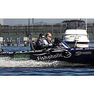 Fishoholic Pro Series Polarized Fishing Sunglasses w' Rubber Accents - Free Case & Pouch - UV400 Sun Protection - Fishing Gift (GB-BLU-gry)