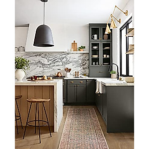 Loloi Angela Rose x Aubrey Blue/Terracotta 5'-0" x 7'-0" Area Rug