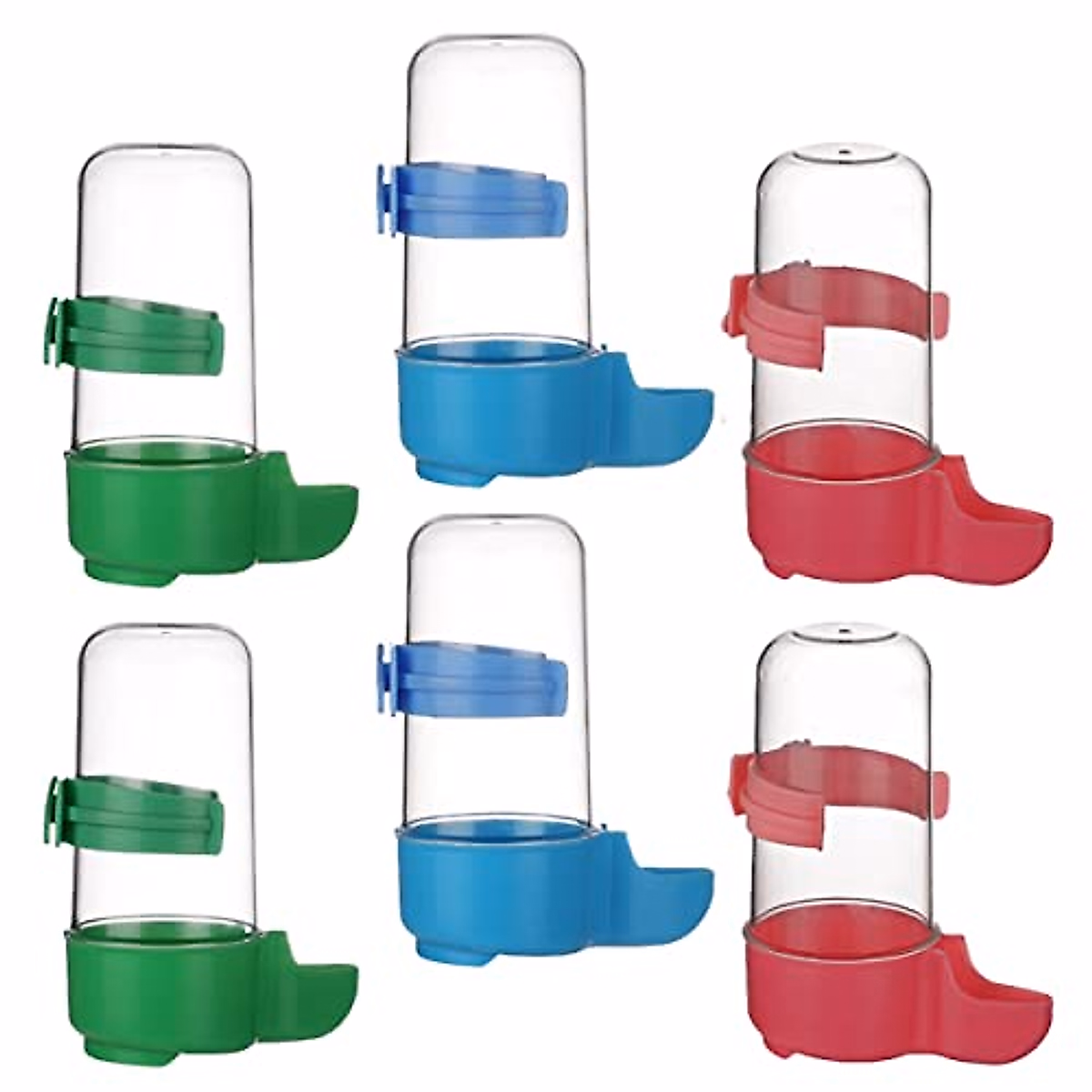 Balacoo 12 pcs Automatic Bird Bird cage Feeder Waterer Bird Water Dispenser Automatic Bird Feeder Waterer Food Feeder