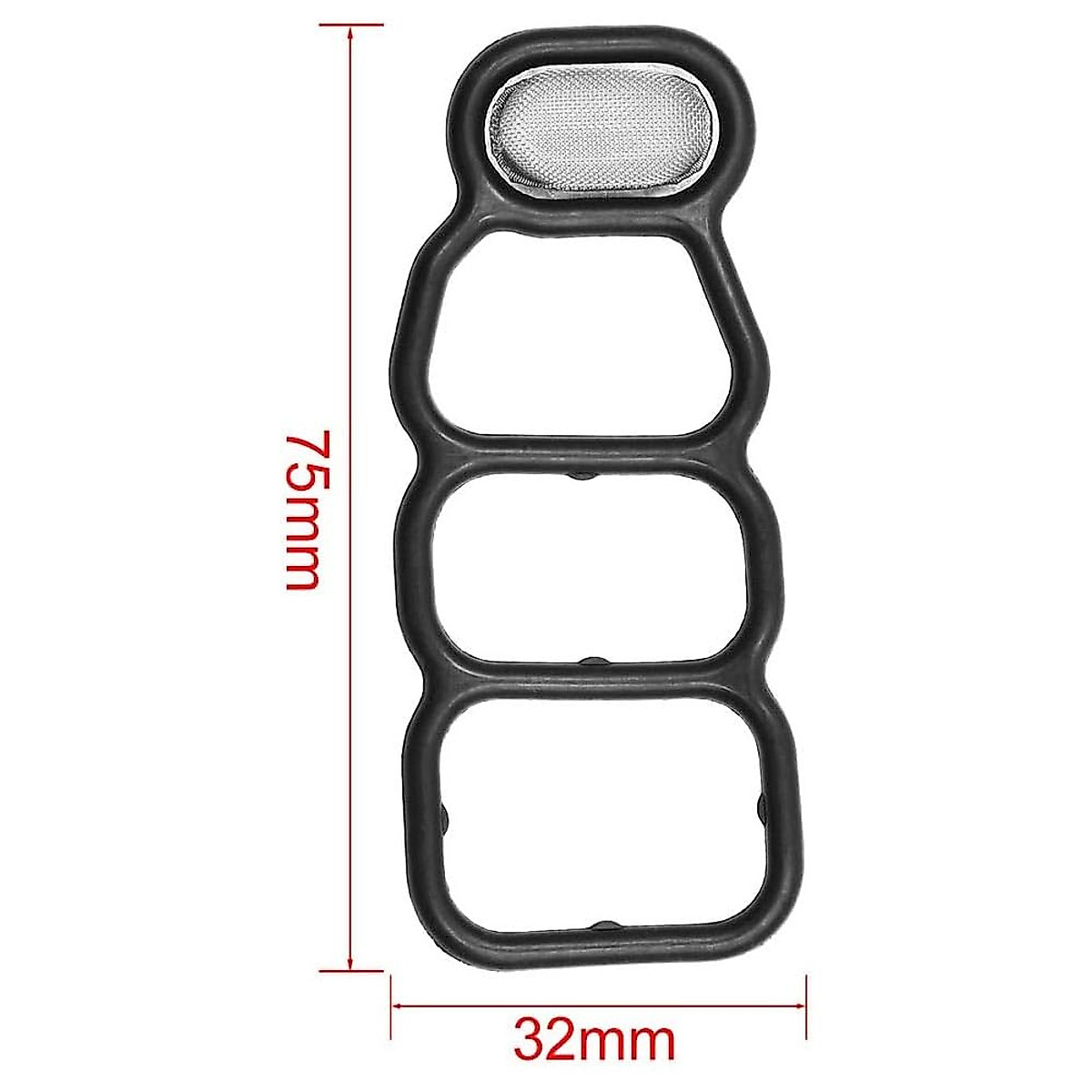 Premium Rubber Solenoid Gasket Engine Seal - Spool Valve Filter Replacement for Honda & Acura - Part Number 15826-RDV-J01