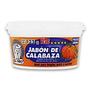 El Oso - Pumpkin soap for shoes. Saddle Soap for Advanced Leather Care, 4.40Oz.