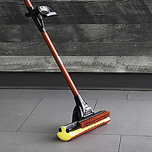 Libman Commercial 956 Roller Mop Refill, Synthetic, 12" Wide Sponge, Yellow and Red (Pack of 6)