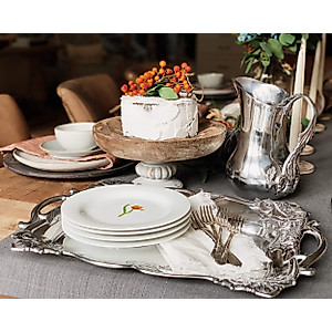 Arthur Court Designs Aluminum Fleur-De-Lis Rectangle 19 inch x 13.5 inch