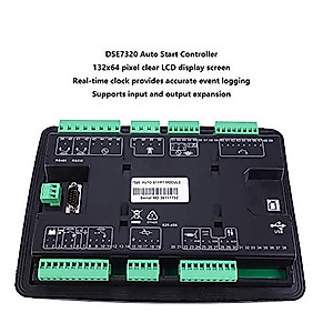 Generator Controller Auto Start Control Module Panel DSE7320 Generator Control Panel Genset Controller for 132 x 64 Pixel LCD Display